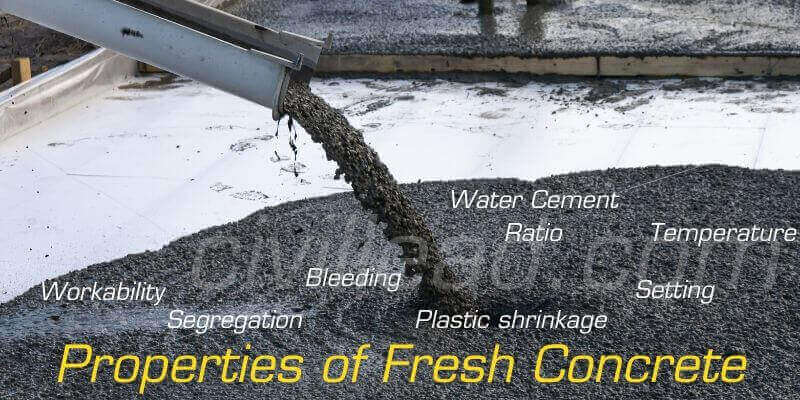 What are the Properties of Fresh Concrete? - Civil Lead