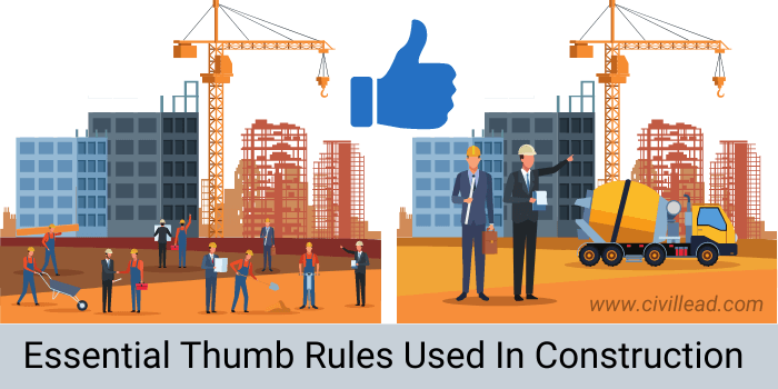 Essential Thumb rules Used In Construction |Thumb Rule For Civil ...